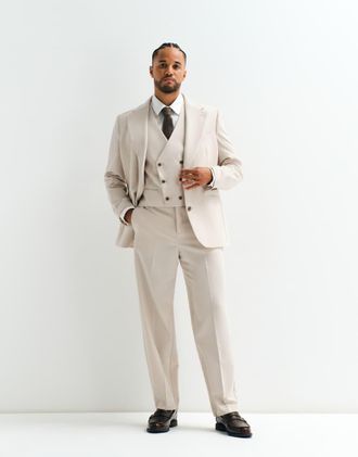 Asos ASOS ADAPTIVE blazer slim en pierre-Neutre