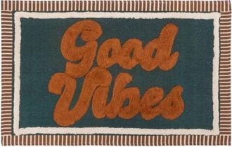 Atmosphera Atmosphera - Tapis en Coton Vintage 60x90cm Bleu Canard