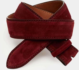 Reptiles House Vauren - Wildleder Gürtel - Rubin