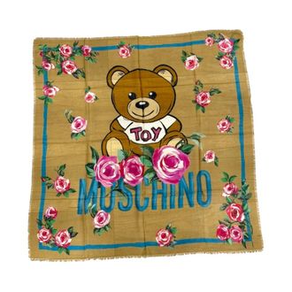 Moschino Logo Orsetto Schal - - Accessories - Damen - Braun - ONE SIZE