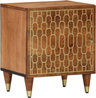 vidaXL Nachttisch 40x33x46 cm Massivholz Mango vidaXL