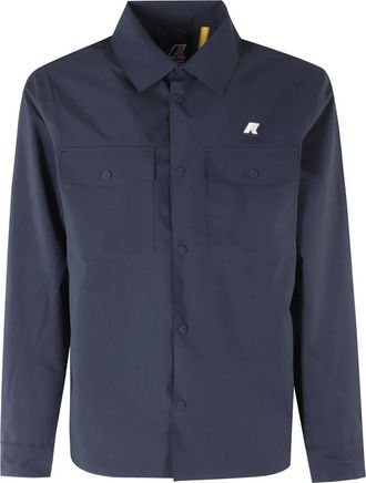 K-Way Homme, Vestes, Bleu, Taille: XL Umbert Shirt Jacket