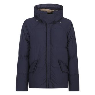 Ten c Homme, Vestes, Bleu, Taille: XL Manteau Bleu en Duvet Artic