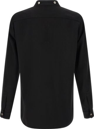 Rick Owens Mens Black Cotton Blouse