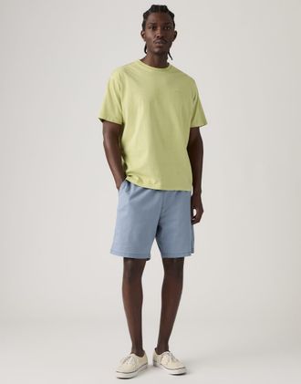 Levi's short boxer en coton et lin bleu