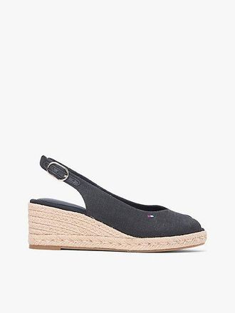 Tommy Hilfiger Espadrilles compens&eacute;es en chanvre