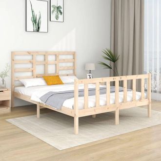 vidaXL Cadre de lit sans matelas bois massif 90x190 cm Vidaxl