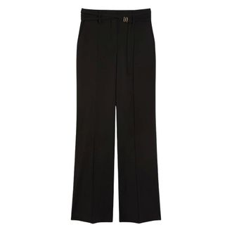 Sportmax Pantalon &Eacute;vas&eacute; - Femme - Pantalons - Noir - Taille: 34 FR