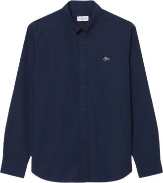 Lacoste Homme, Chemises, Bleu, Taille: 3XL Chemise Popeline Stretch Coupe R&eacute;guli&egrave;re