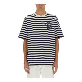 Versace Gestreiftes T-Shirt - - Tops - Herren - Mehrfarbig - M