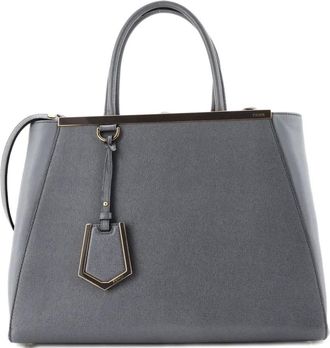 Fendi 2Jours Bag Leather Medium tote bag - Grau