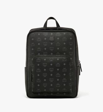 MCM Aren Rucksack in Visetos BLACK VISETOS