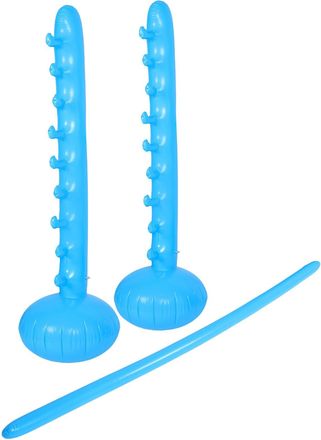 Cabilock Aufblasbare Hochsprungstange aus PVC für Robustes Outdoor Indoor spiel Interaktives Partyspiel für Park Garten und Pool Buntes Design Fördert Bewegung