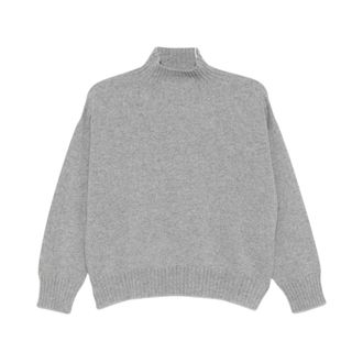 D.exterior Rollkragenpullover - - Knitwear - Damen - Grau - S
