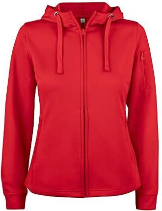 Clique Basic Active Hoody Lady Full Zip Sweatshirt Capuche, Rouge, M Femme
