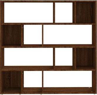 Generic Bücherschrank/Raumteiler, Betongrau-Stil, Bücherregal aus Holzwerkstoff, 105 X 24 X 102 cm, Ideal für Moderne Wohnzimmer, Schlafzimmer, Büroaufbewahru