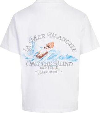 Only the Blind T-shirt imprim&eacute; La mer blanche en coton