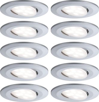 Paulmann 99923 Einbauleuchte LED Calla rund 10x6W Chrom matt schwenkbar