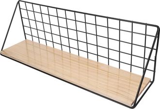 DOITOOL Wandregal aus Umweltfreundlichem Großes Wandmontiertes Aufbewahrungsregal mit Stabilem Dreiecksrahmen Atmungsaktiv und Leicht zu Reinigen für Küche un