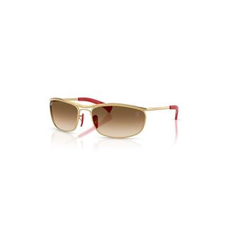 Ray-Ban Rb3819m Scuderia Ferrari Collection Sonnenbrillen Gold Fassung Braun Glas 62-18