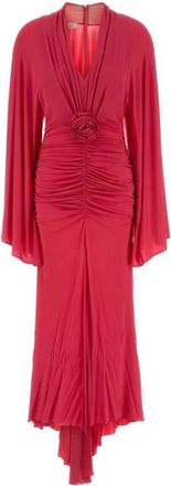 Blumarine Femme, Robes, Rose, Taille: 38 FR Robe Midi en Jersey