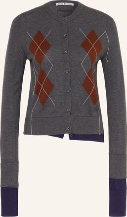 Acne Studios Strickjacke Mit Seide grau