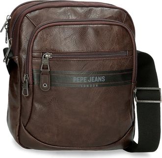 Pepe Jeans London Horley Gepäck- Umhängetasche für Herren, braun, Talla única, Umhängetasche für Tablet