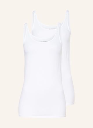 Schiesser 2er-Pack Tops 95/5 weiss