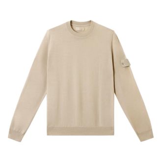 Stone Island Rundhals-Wollpullover - - Knitwear - Herren - Beige - S