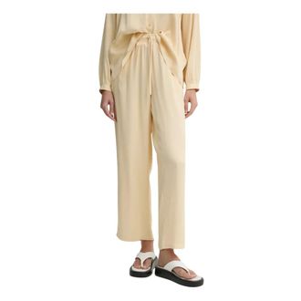 American Vintage Unyl Pantalon Large - Femme - Pantalons - Beige - Taille: 38 FR