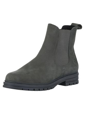 Tamaris Damen Warmfutter Stiefel Leder Blockabsatz Wechselfu&szlig;bett; ANTHRACITE, EU 38