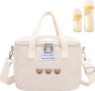 Generic Sac fourre-tout &agrave; couches - Sac de maternit&eacute;, joli sac &agrave; langer | Sac &agrave; langer r&eacute;glable de qualit&eacute; sup&eacute;rieure avec fermeture &eacute;clair, sac &agrave; langer gran