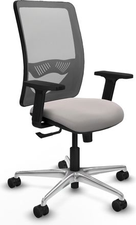 Piqueras y Crespo Stuhl mit verstellbaren Armlehnen Zulema, h&ouml;henverstellbare Lendenwirbelst&uuml;tze, ausgestattet mit 3 Positionen und Schneidschaum, mit Rollen von 65 mm,