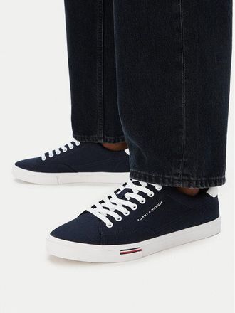 Tommy Hilfiger Sneakers aus Stoff Vulc Core Rwb Long FM0FM05813 Dunkelblau