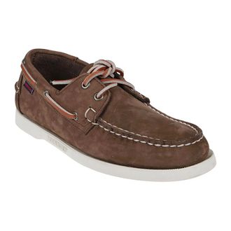 Sebago Homme, Chaussures, Brun, Taille: 41 1/2 EU Mocassins en Nubuck Marron Fonc&eacute; pour Homme