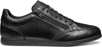 Geox U Renan Baskets pour Homme, Noir, Taille 43 UE, Noir, 43 EU