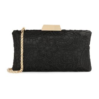 Kazar Elegante schwarze Clutch-Tasche bedeckt mit Guipure - - Bags - Damen - Schwarzk - ONE SIZE