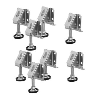 Angoily 8 Stück Robuste Stellfüße Für Den Kleiderschrank Möbel Werkbank Verstellbare Pads Robuste Werkbankfüße Nivellierpads Für Werkbänke