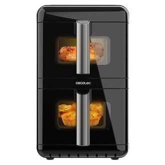 Cecotec Friteuse &agrave; Air sans Huile - Air Fryer 12L Cecofry DuoLevel 12000 Window. 2900W, 2 Cuves de 6L, Sync, 10 Menus, Temp&eacute;rature 40-200&ordm;C, Fen&ecirc;tre Sup&eacute;rieur