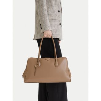 Calvin Klein Handtasche Calvin Klein Emblem Trio Large Work Bag LV04F3368G Beige