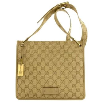 Gucci Sac bandouli&egrave;re en toile Pre-owned - Femme - Pre-owned - Beige - Taille: ONE Size