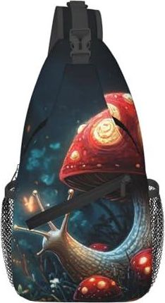 Generic Sac &agrave; bandouli&egrave;re en forme descargot rouge champignon sac &agrave; dos de voyage sac &agrave; dos bandouli&egrave;re pour homme sac &agrave; dos de randonn&eacute;e