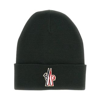 Moncler Grenoble Logo Beanie - - Accessories - Herren - Gr&uuml;n - ONE SIZE