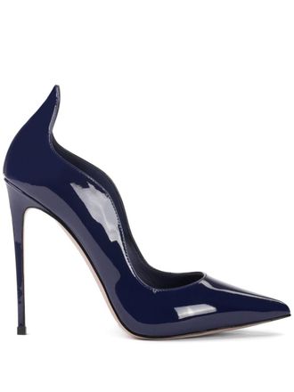 Le Silla escarpins Ivy 120 mm en cuir verni - Bleu