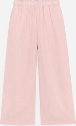 Arket Weite Leinenhose -Rosa