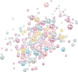 Hemobllo 400 St&uuml;ck Selbstgemacht Perlen ohne Loch Schwimmende Deko Rundperlen f&uuml;r Vasenf&uuml;llung Leichtes Kunststoffmaterial Bunte Bastelperlen f&uuml;r Wohn und Selb