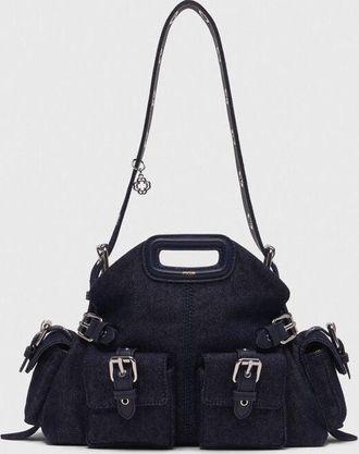 Maje Sac Miss M Pockets En Denim - Bleu Marine - Maje