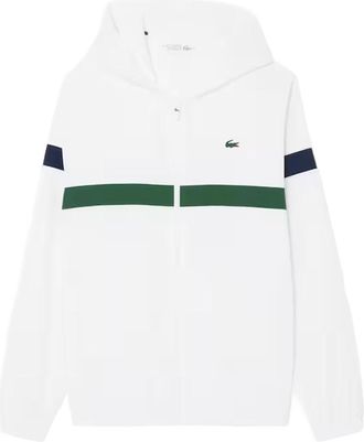 Lacoste Homme, Sweatshirts et sweats &agrave; capuche, Blanc, Taille: S Colourblock Track Jacket