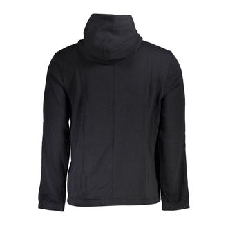 Calvin Klein Logo-Embroidered Cotton Hoodie - Black
