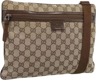 Gucci Sac bandouli&egrave;re vintage GG Canvas Pre-owned - Femme - Pre-owned - Beige - Taille: ONE Size
